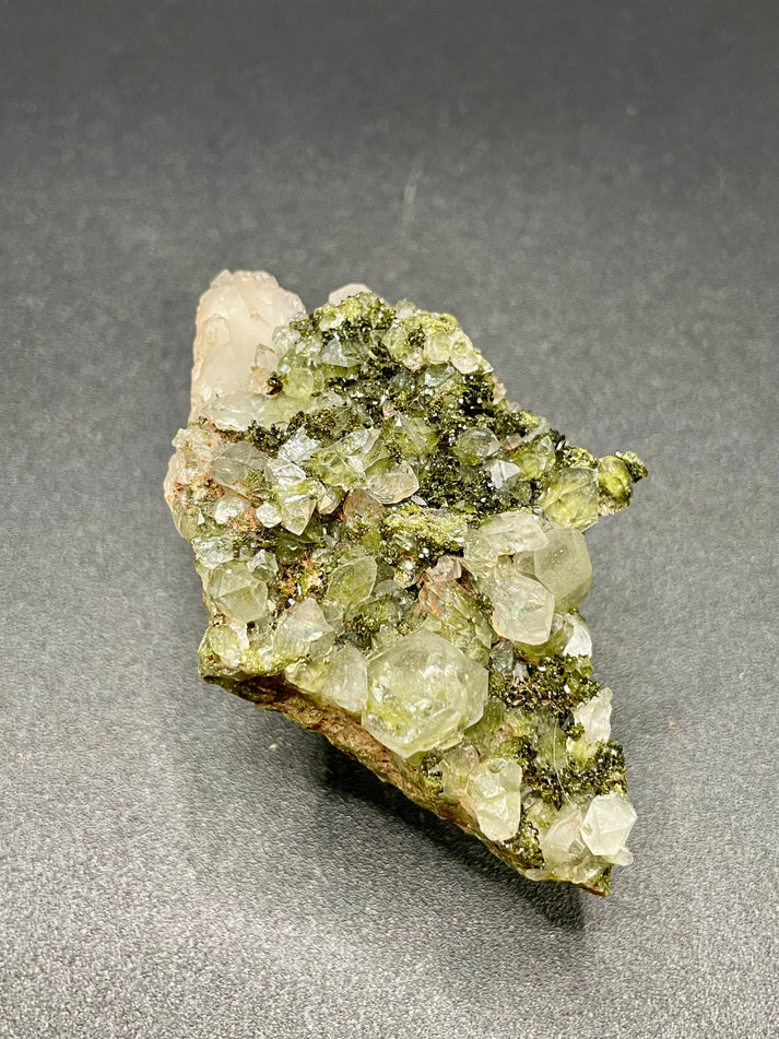 Epidote and Quartz / Turkey – The House of Crystals PH